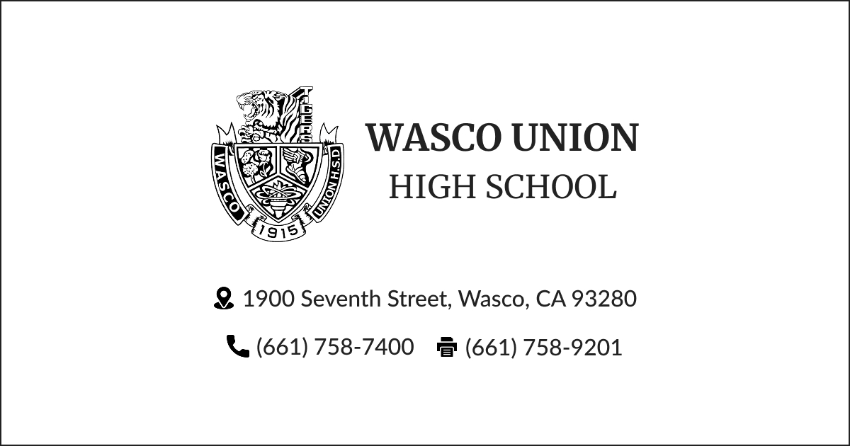 Wasco Union High School | Mental Health Support